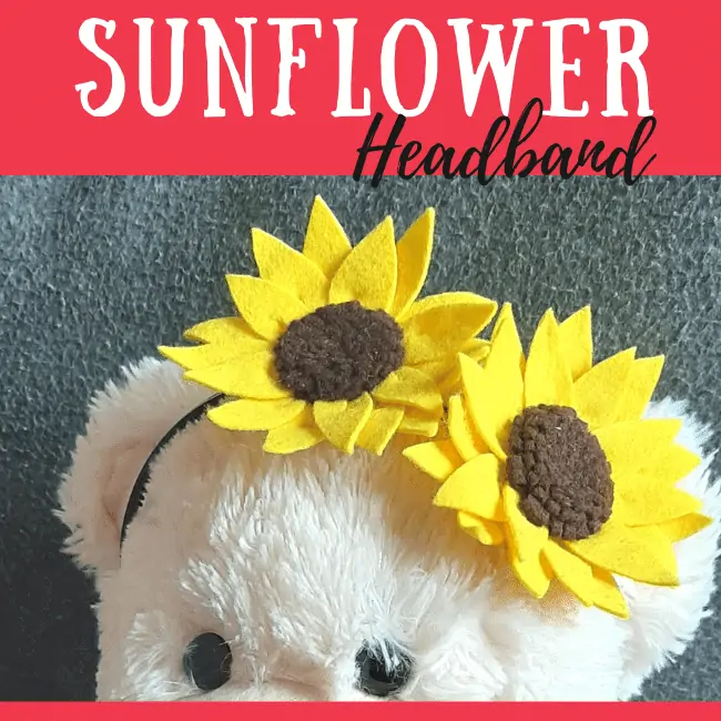 How to make a Sunflower Headband for Kids - In 4 Easy Steps