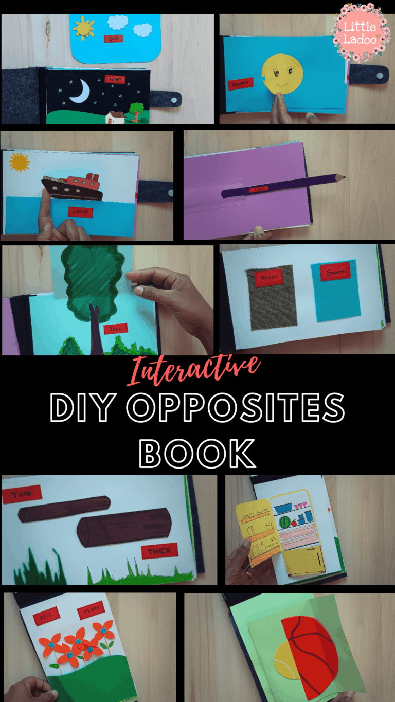 DIY Opposites book - Little Ladoo