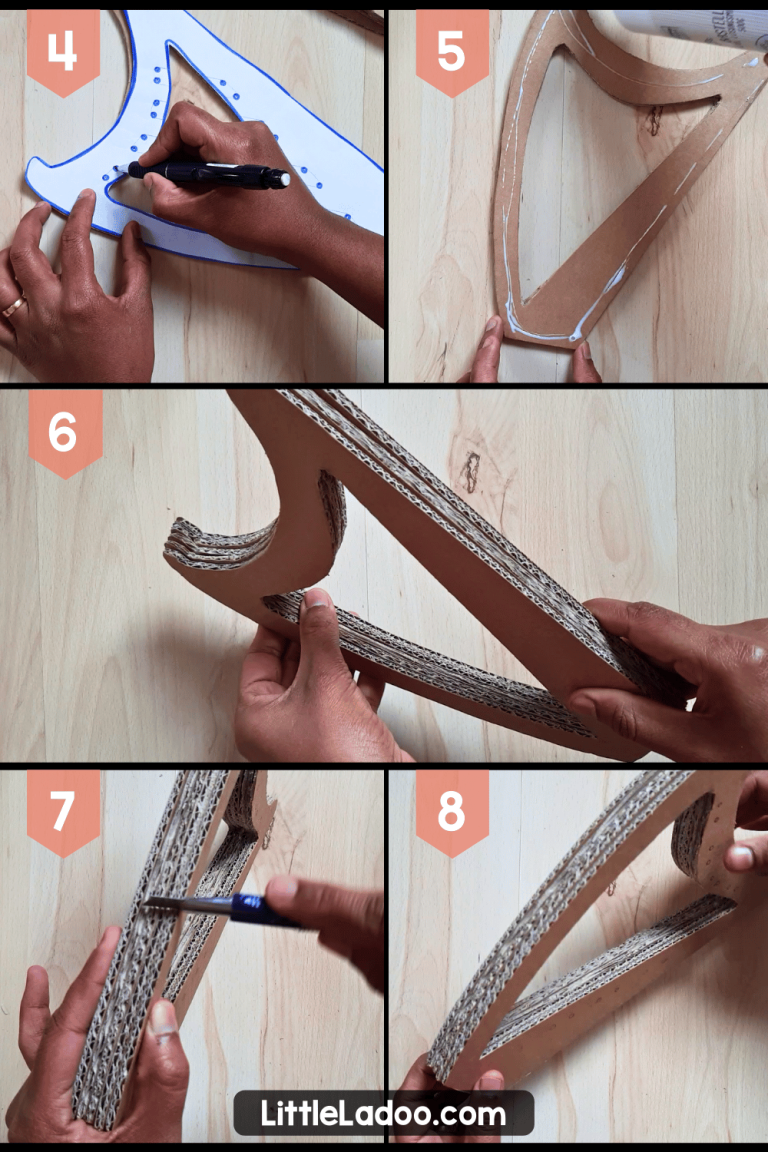 How to Make a Cardboard Harp
