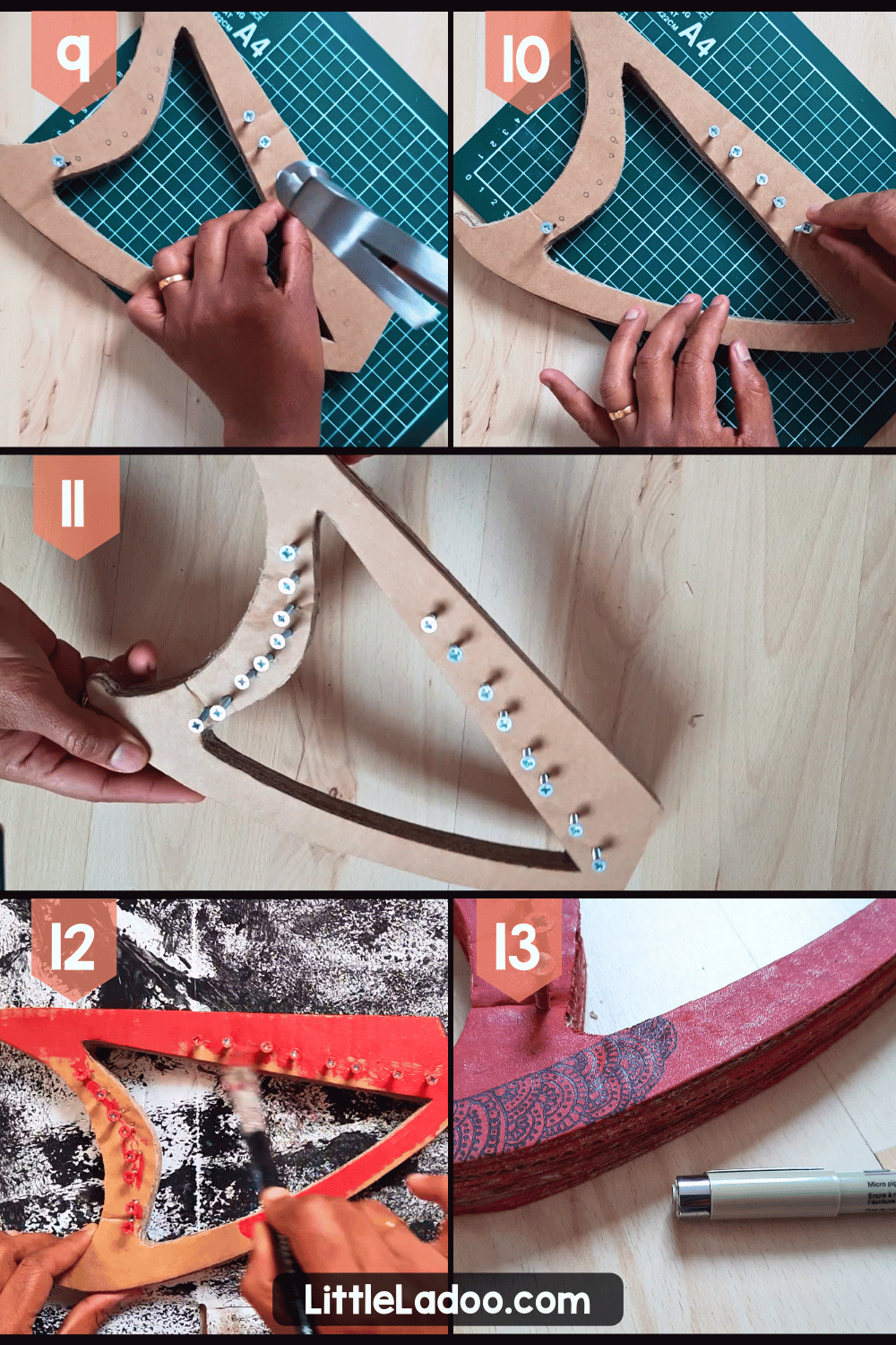 How to Make a Cardboard Harp