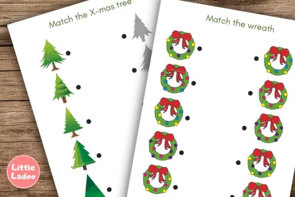 Christmas Worksheets - Free printable activity | Little Ladoo