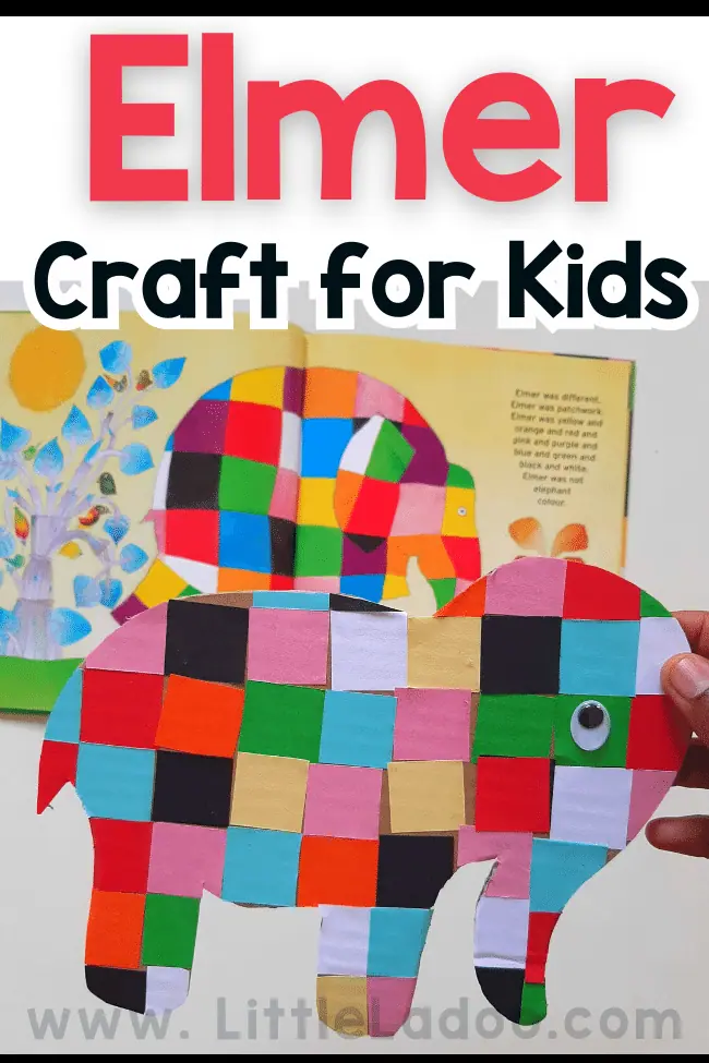 Elmer Craft {Free Template} - Book Inspired Craft for Kids