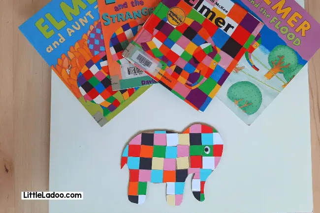 Elmer Craft {Free Template} - Book Inspired Craft for Kids