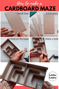 Easy Cardboard Maze for Kids - DIY Cardboard Toy