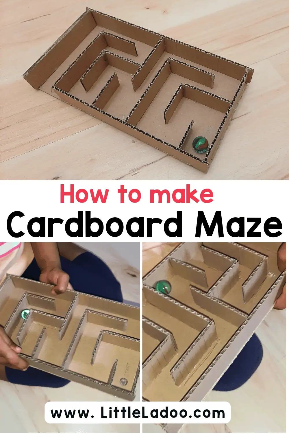 DIY Cardboard Maze for Kids - Hours of Fun with Just a Box!