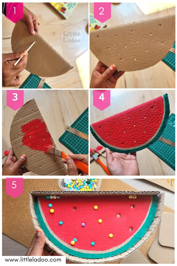 Watermelon Dexterity Puzzle - Easy Cardboard Toy