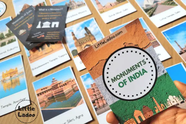 Monuments of India - Flashcards - 3 Part Montessori Cards