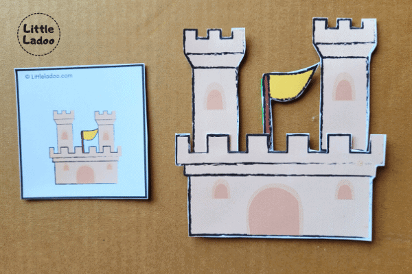 Build a Sandcastle with Free Printable Cutouts | LittleLadoo