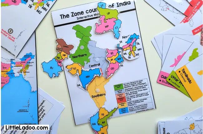 India Activities for Kids (Includes many free printables)