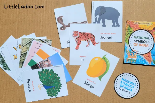 National Symbols of India Flashcards {Free Printable}