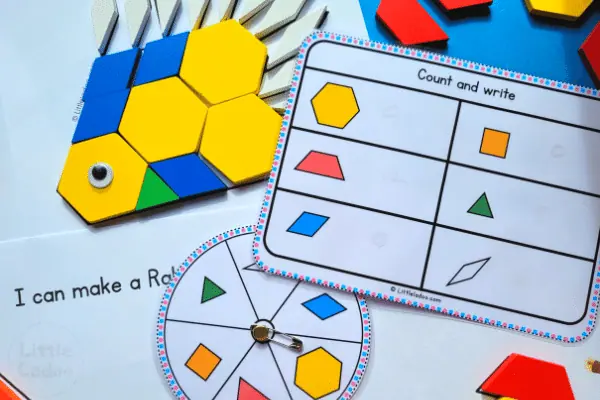 Fall Pattern Block Mats {Free Printable}