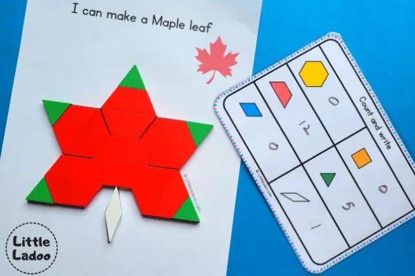 Fall Pattern Block Mats {Free Printable}