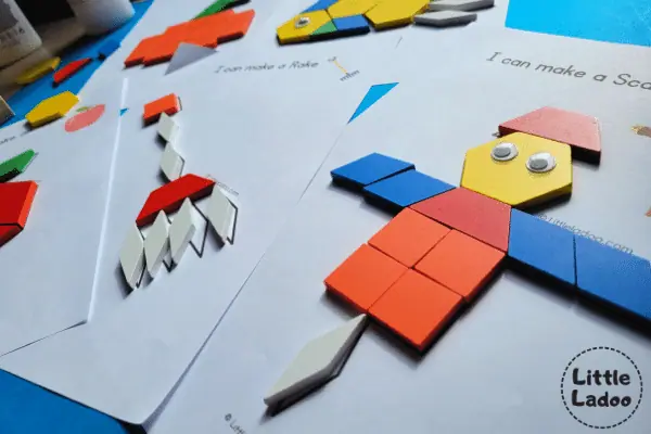 Fall Pattern Block Mats {Free Printable}