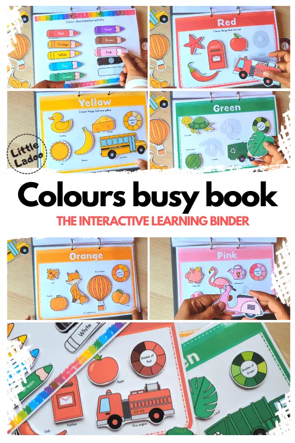 Colours Busy Book - The Interactive Learning binder