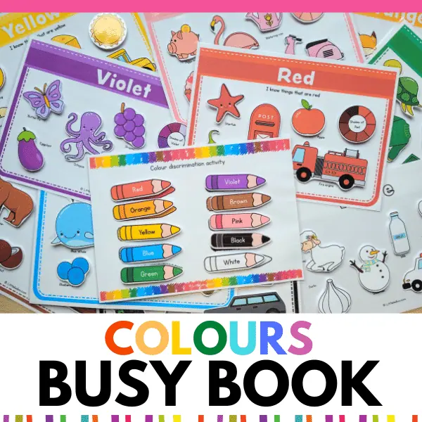 Colours Busy Book - The Interactive Learning binder Colours Busy Book - The Interactive Learning binder