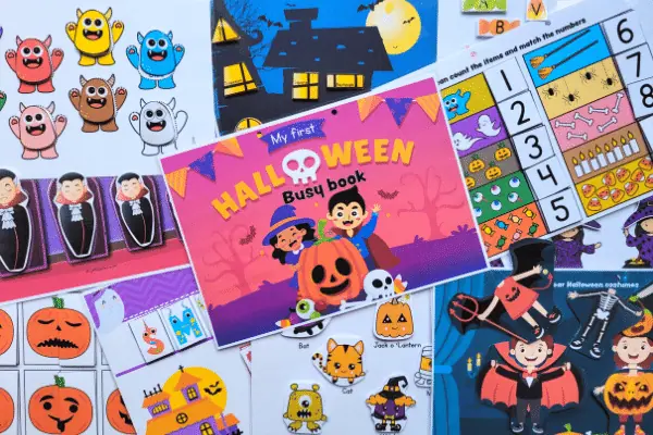 Halloween Busy Book with 11 Activities - Little Ladoo