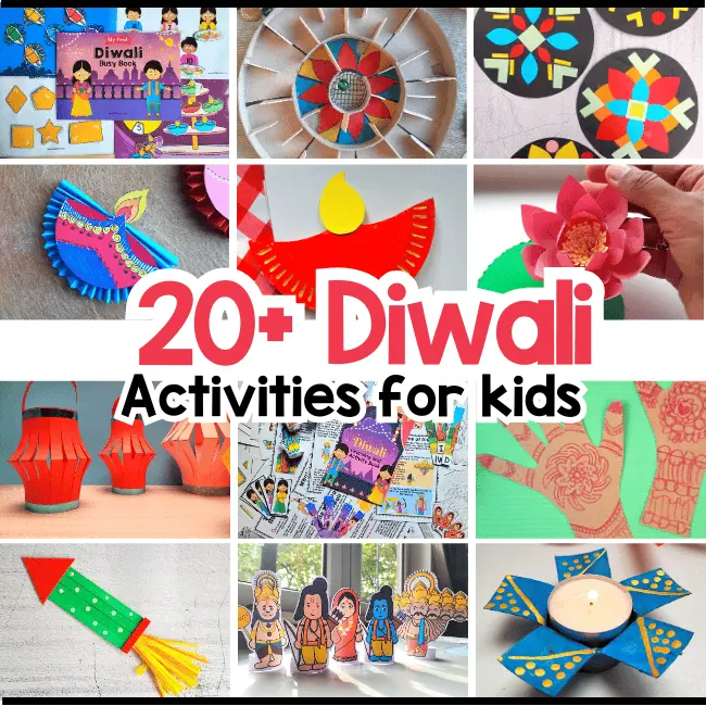 20+ Diwali Activities for kids - Crafts, Printables, Books and more
