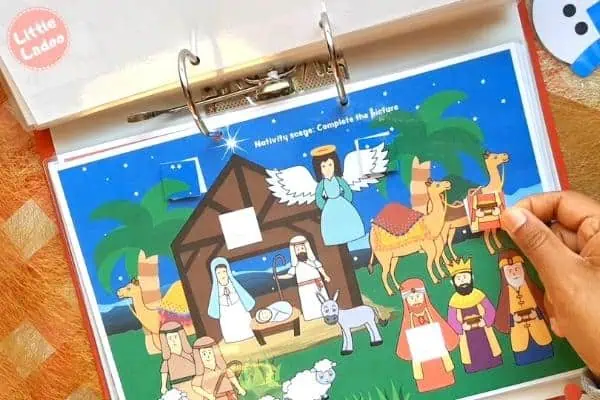 Christmas Busy Book {20+ Interactive Activities} - Little Ladoo