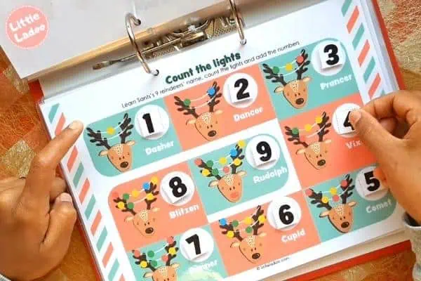 Christmas Busy Book {20+ Interactive Activities} - Little Ladoo