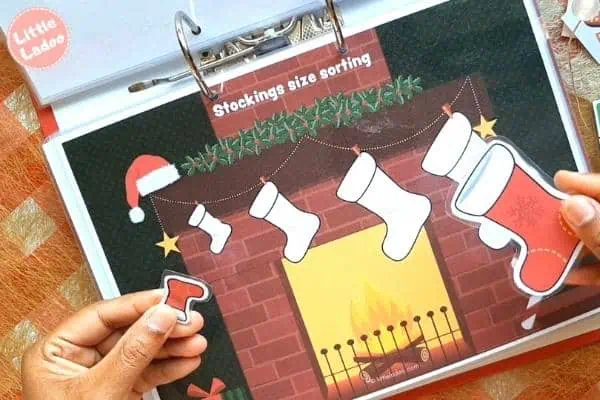 Christmas Busy Book {20+ Interactive Activities} - Little Ladoo