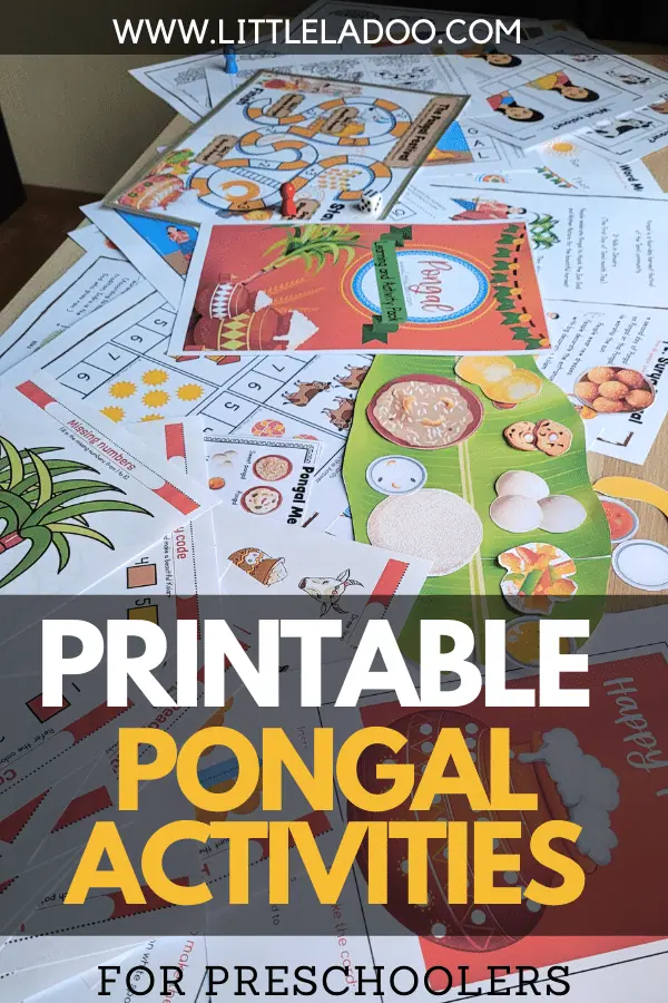 Pongal Activity Pack Printable - Little Ladoo