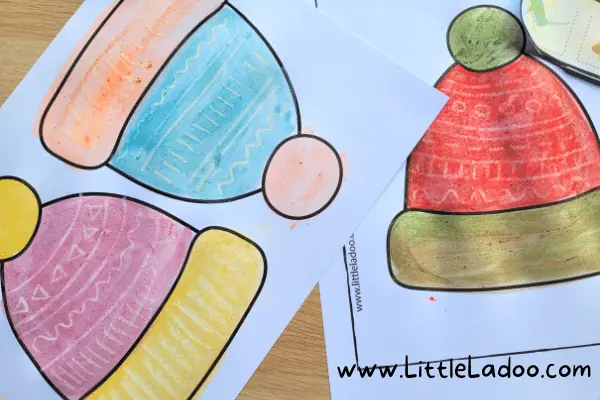 Winter Cap Craft {Free Template} - Little Ladoo