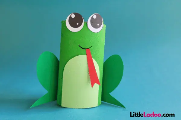 Toilet Paper Roll Frog {Free Template} - Little Ladoo