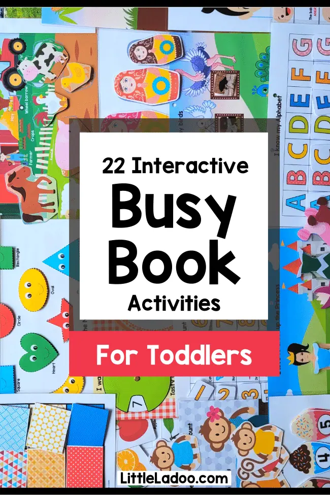 Toddler Busy Book {Stage 2} with 22 Activities - Little Ladoo