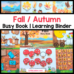 Fall Busy Book with 11 Interactive Activities - Little Ladoo