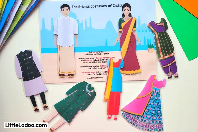 India Busy Book Printable - Little Ladoo