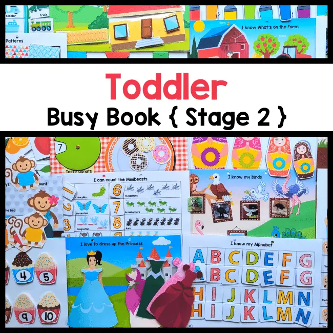 Toddler Busy Book {Stage 2} with 22 Activities - Little Ladoo