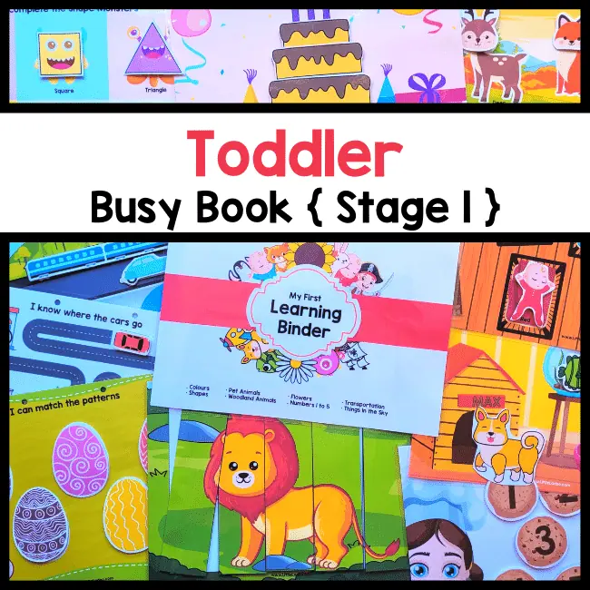 Toddler Busy Book {Stage 1} - Little Ladoo