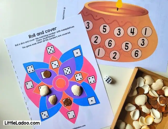 Diwali Printables for kids - Collection of Free and Paid Resources!