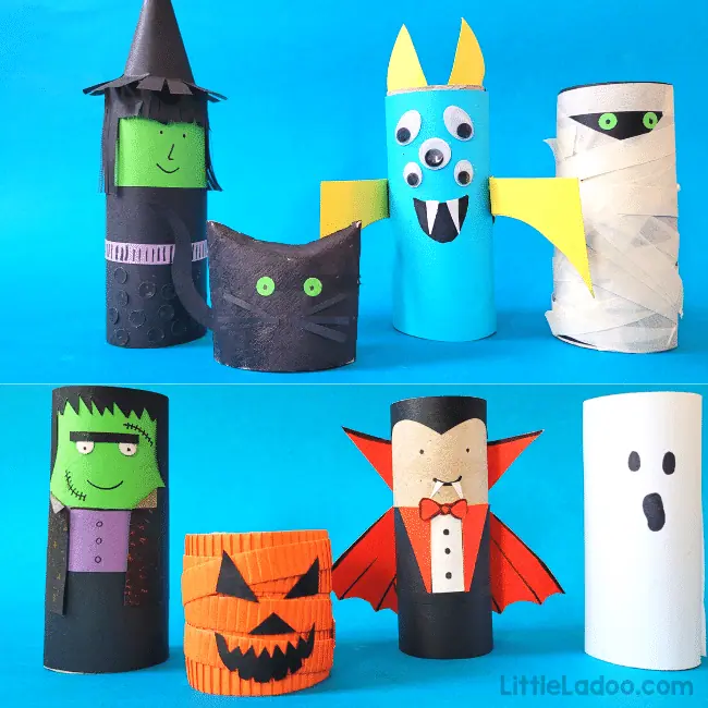 Toilet Paper Roll Halloween Crafts - 8 Spooky Characters