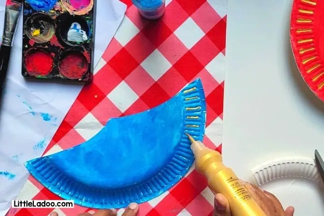 Paper Plate Diya Craft - Little Ladoo