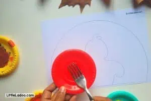 Fork Painted Turkey Craft - Free Template
