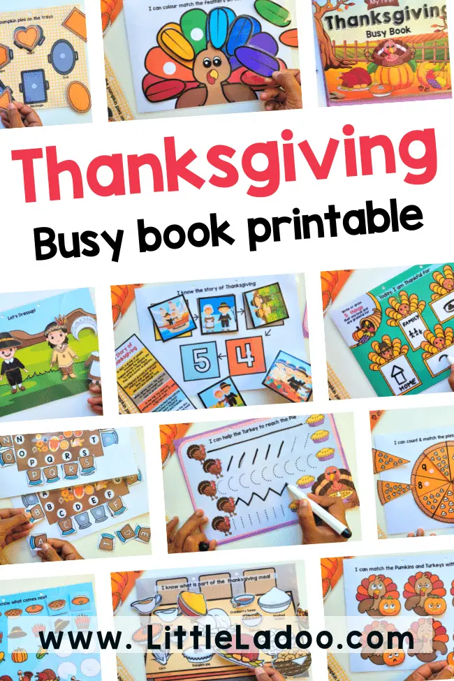 Thanksgiving Busy Book - Little Ladoo