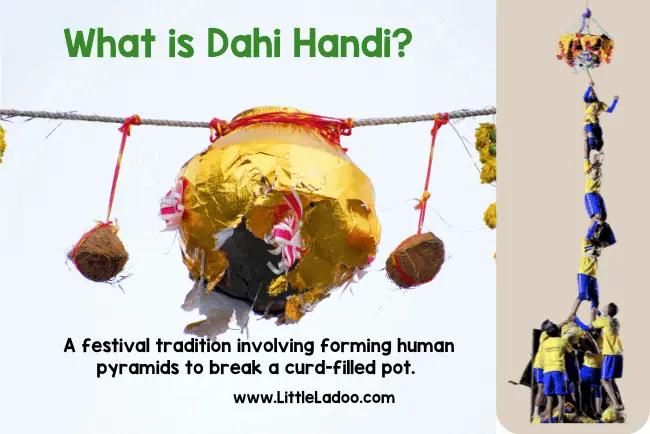 Dahi Handi Craft - Potato Stamp Art