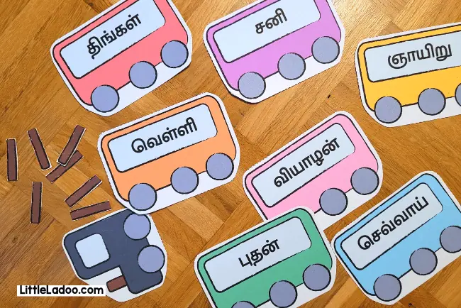 How to Teach Days of the Week in Tamil? - 6 Fun Ways