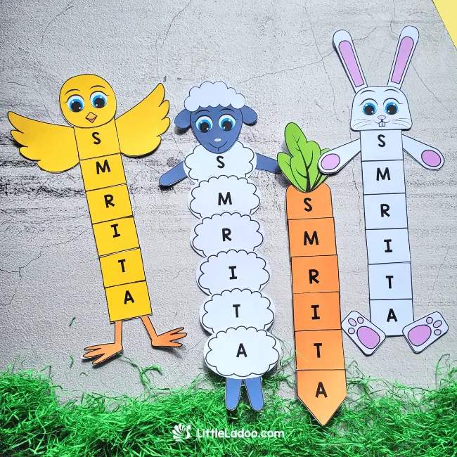 Easter Name Craft - Little Ladoo