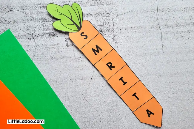 Easter Name Craft - Little Ladoo