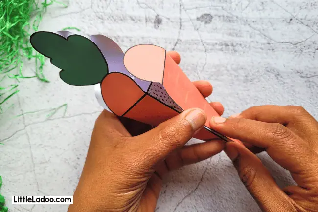 Carrot 3D Paper Craft - Little Ladoo