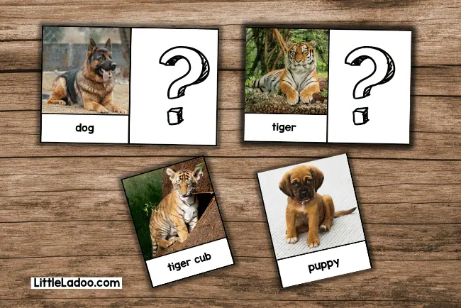 Baby Animals Matching Printable - 12 Set of Animals!