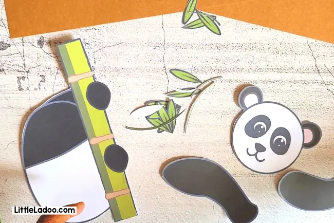 Giant Panda Cut and Paste Craft