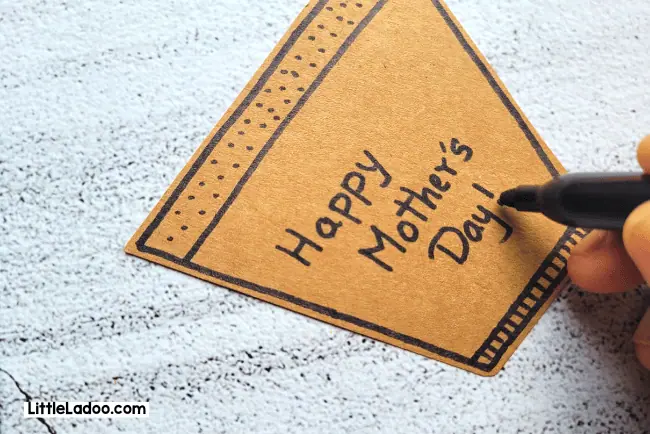 Handprint Flower Craft for Mother's Day