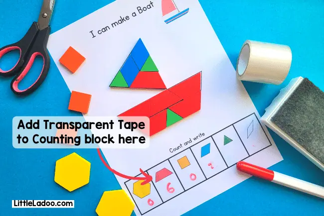 Summer Pattern Block Mats {Free Printable}