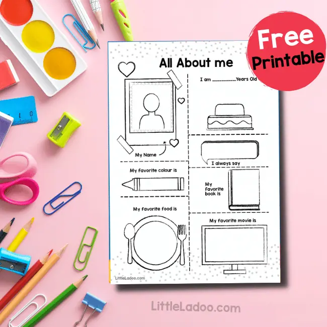 All about me Printable {Free Printable}