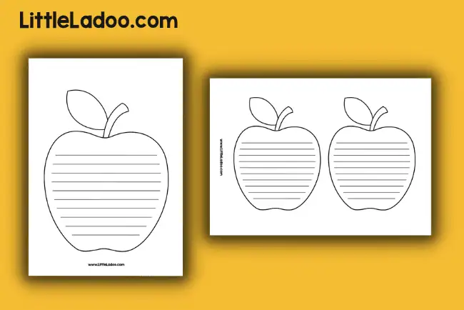 Apple Template Printable - Free Pack for Creative Apple Activities