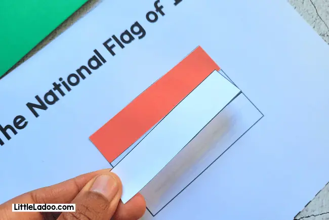 Easy Cut and Paste India Flag { Free Template} - Little Ladoo