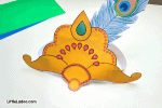 Printable Krishna Crown for Joyful Janmashtami Celebrations